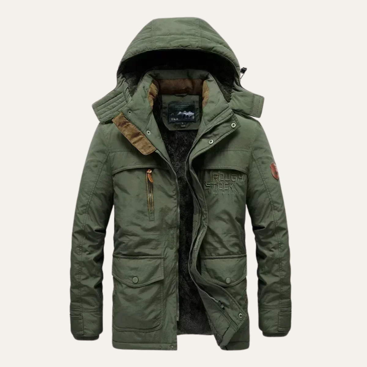 Men’s Winter Parka Jacket Warm Hooded Insulated Outdoor Coat – VogeLuxe