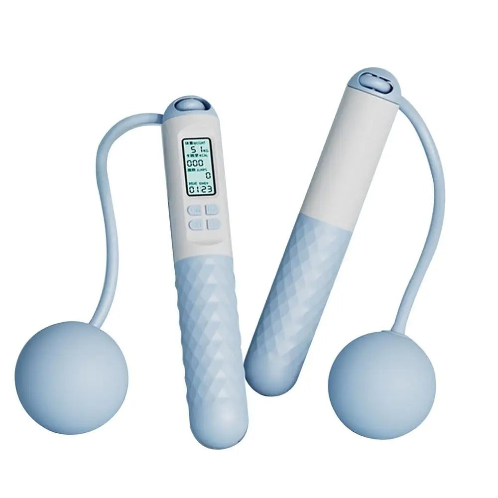 AeroFlex Weighted Cordless Jump Rope with Digital Counter for Cardio ...
