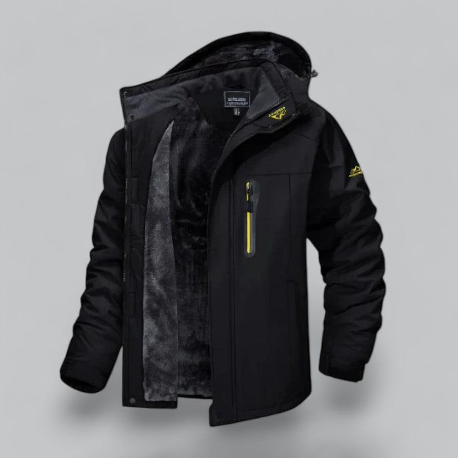 Men’s Outdoor Waterproof Jacket – Insulated Adventure Coat – VogeLuxe