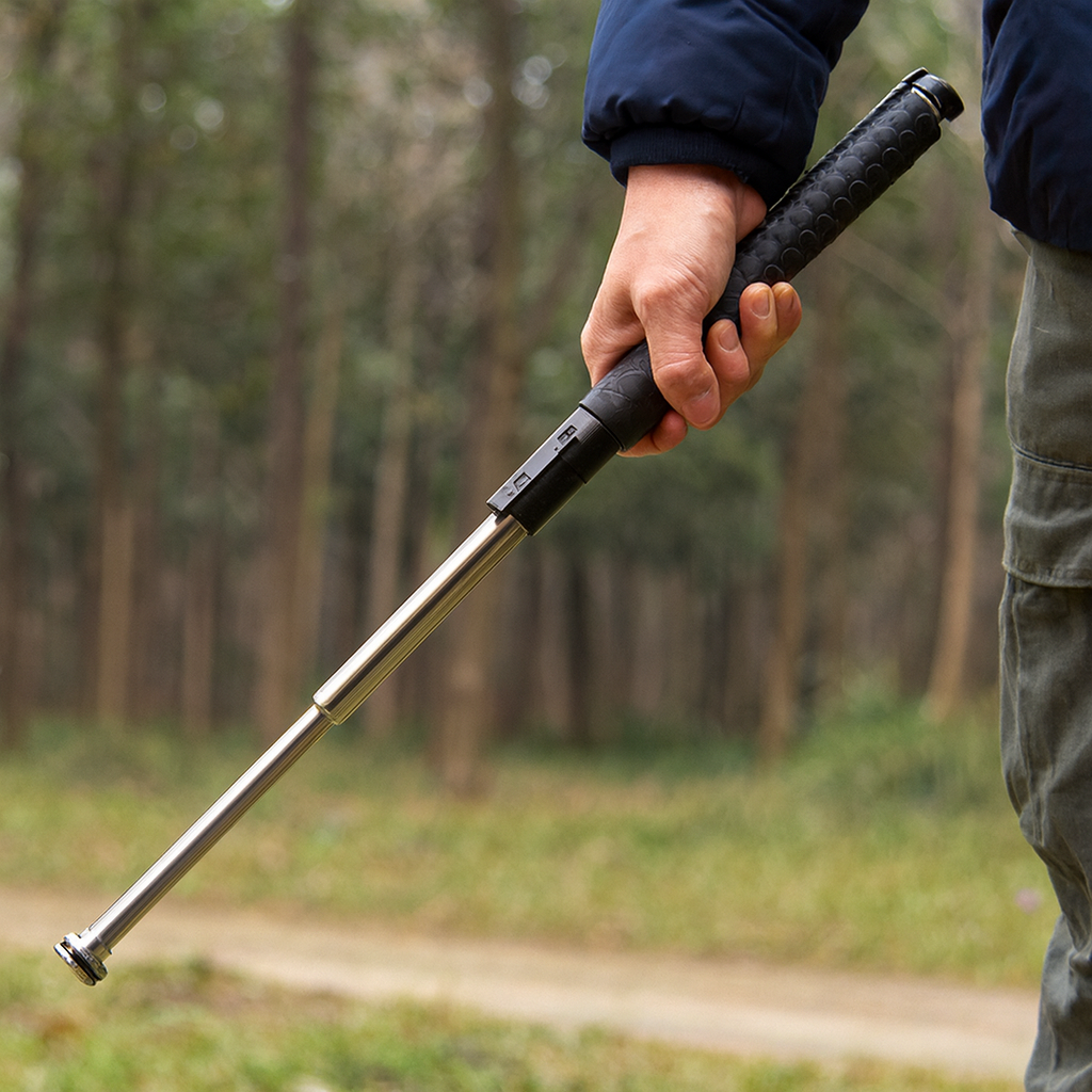 Walking Stick Telescopic Hiking Pole Alloy Outdoor Stability Support ...